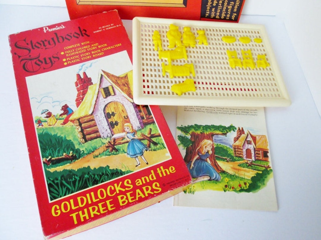 Story Board Game Goldilocks and the Three Bears, 1950s Book, Unique ...