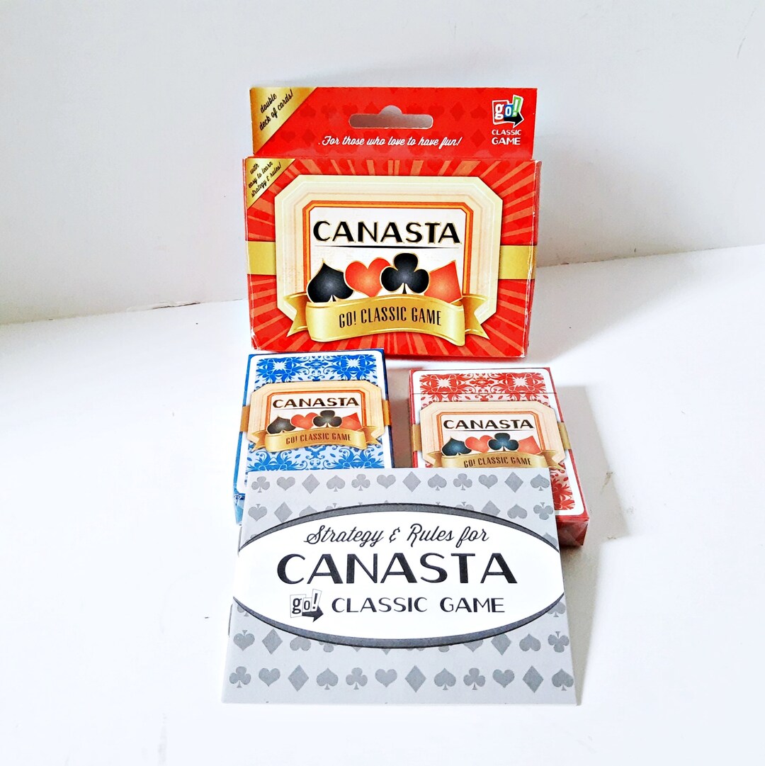 Canasta Playing Cards Go Classic Game Double Deck of Cards, Sealed ...