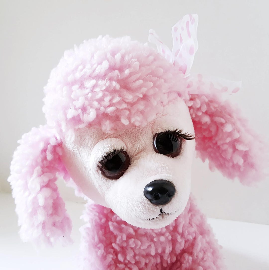 The Petting Zoo Vintage Lashz Pink Poodle, Stuffed Animal, Plush Toy ...
