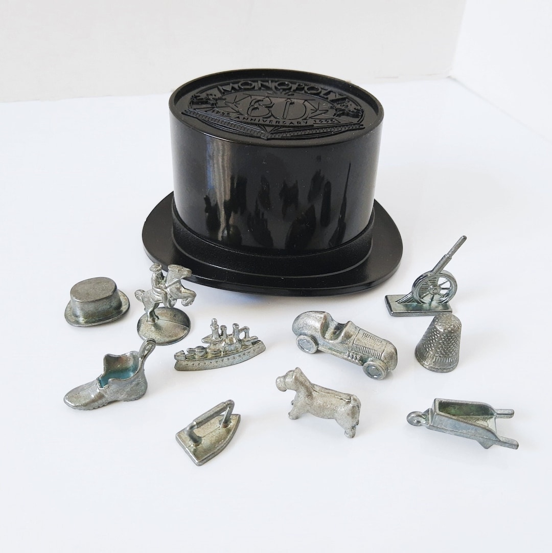 Monopoly Game Pieces Metal Pewtertokens From a Special Anniversary ...