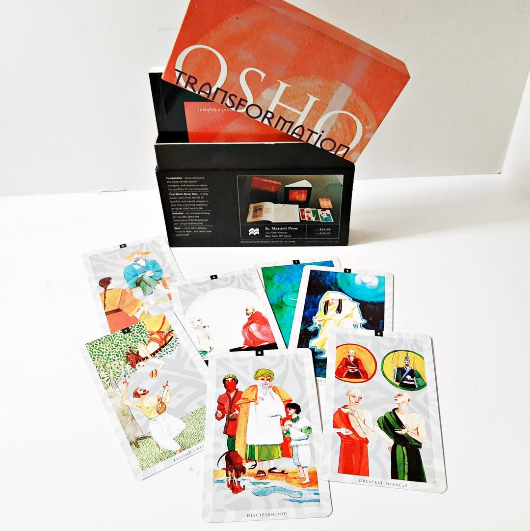 Osho Transformation Tarot Deck Incomplete 56 Cards Only, 144 Page Book ...