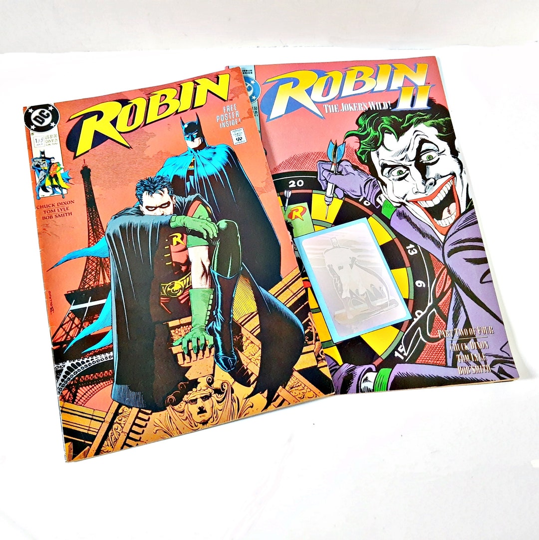 Two Robin Comics, Comic Robin 1 and 2 the Jokers Wild With Batman ...
