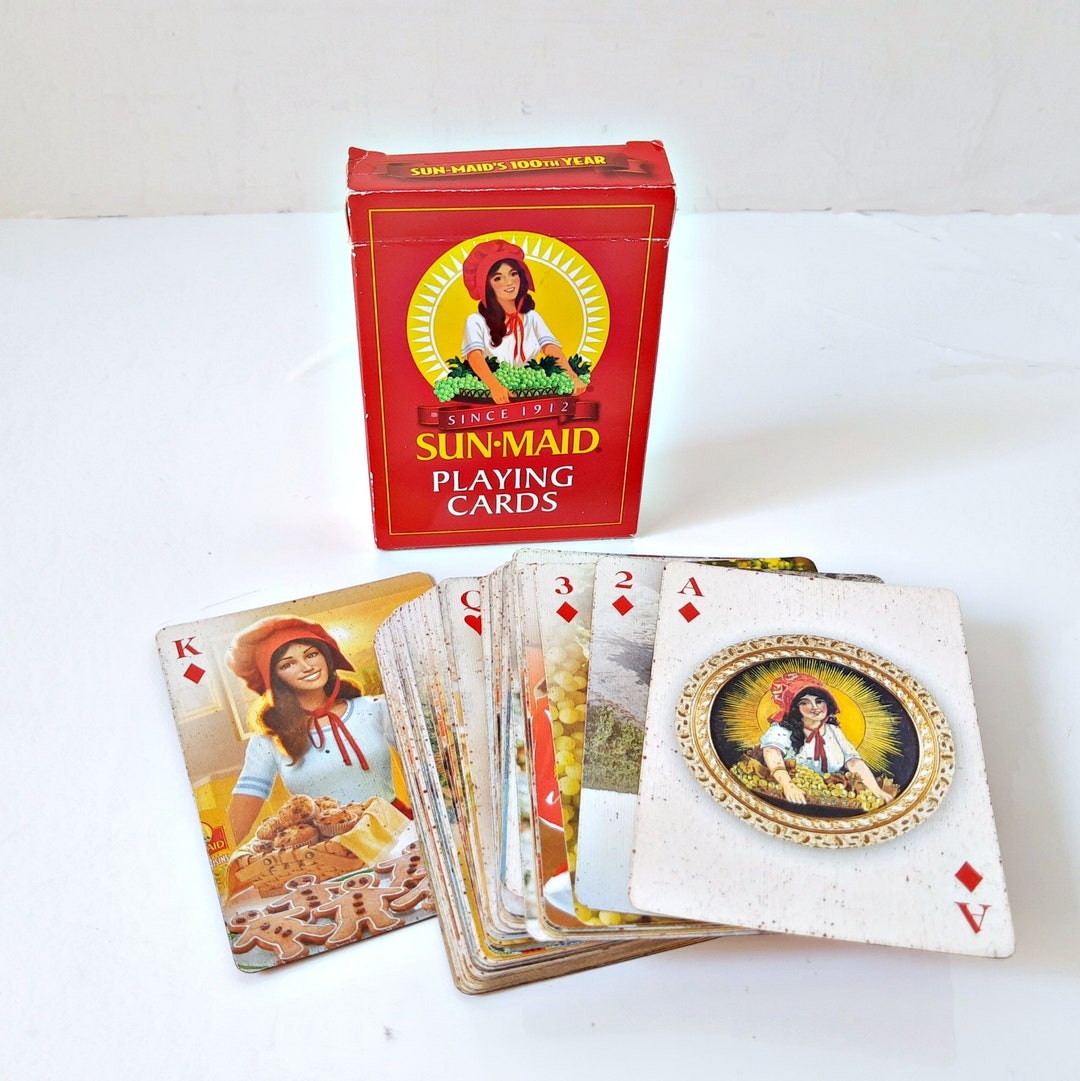 Sun Maid Playing Cards, Just Grapes and Sunshine, Features the Raisin ...