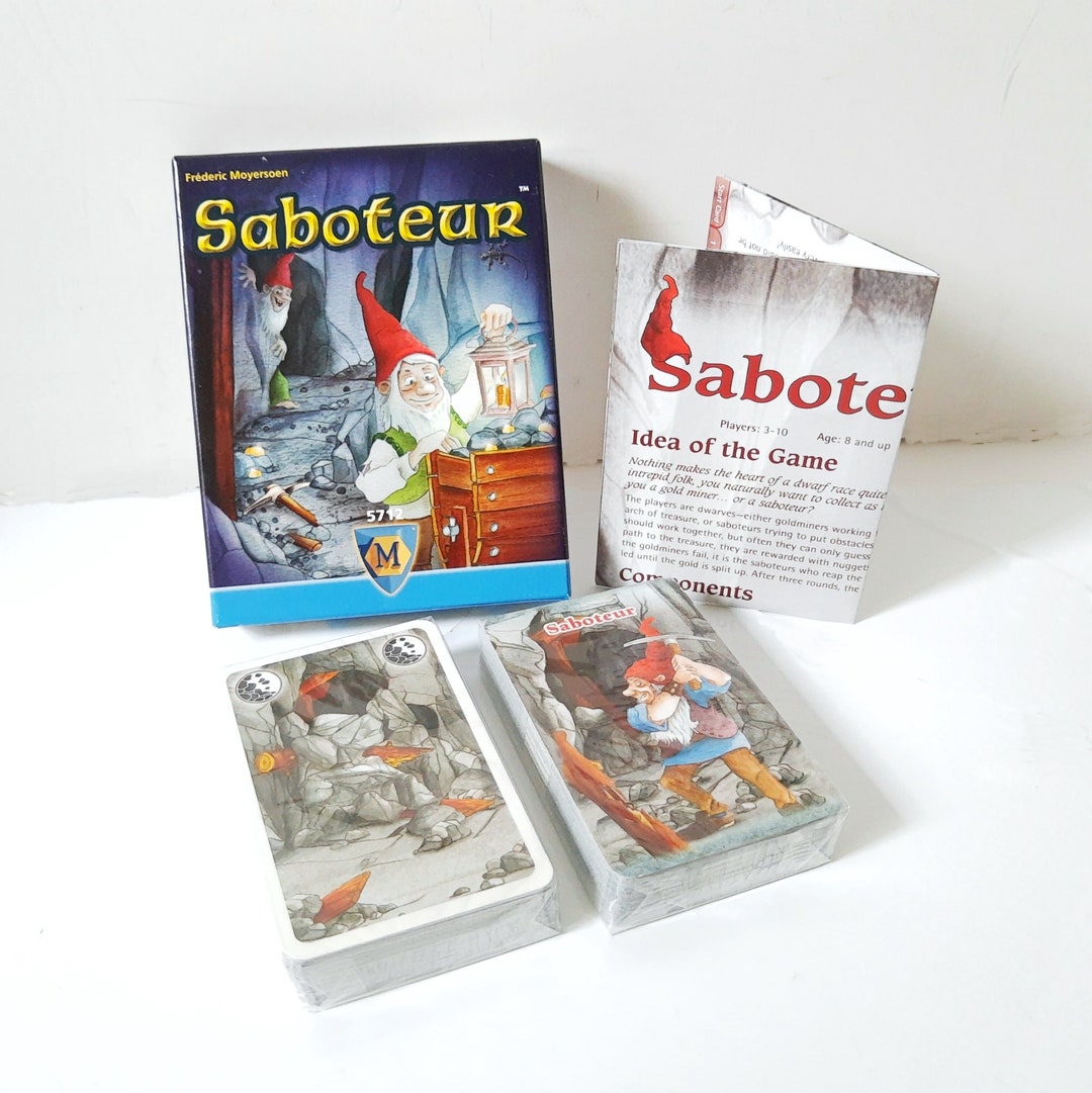 Saboteur Card Game, 110 Cards Sealed, Deck Unopened by Frederic ...