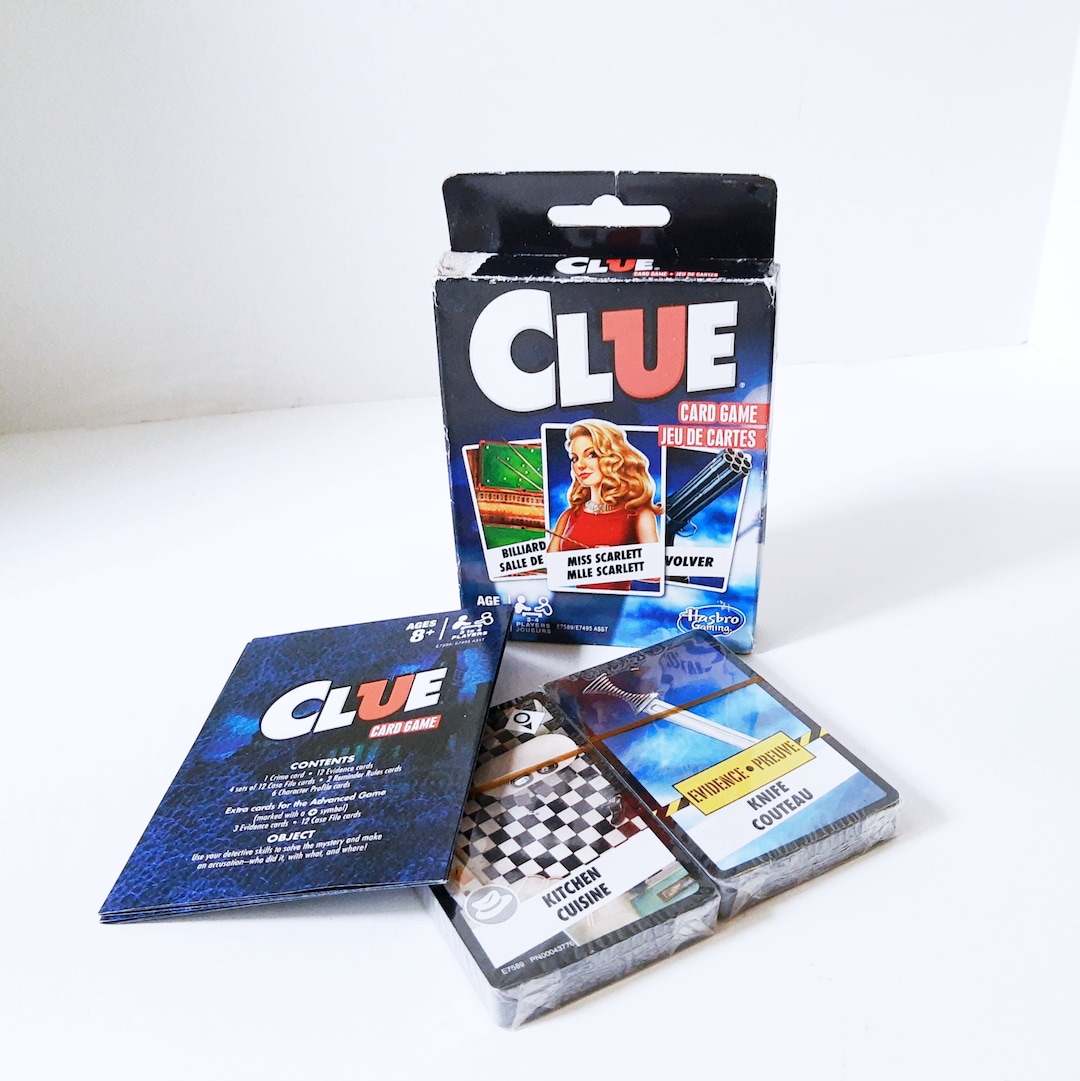 Clue Card Game by Hasbro Gaming, Fast Fun Game for Top Detectives, 84 ...