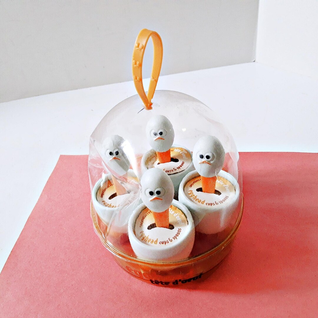 Egghead Egg Cups and Small Spoons by MSG International Inc Breakfast ...