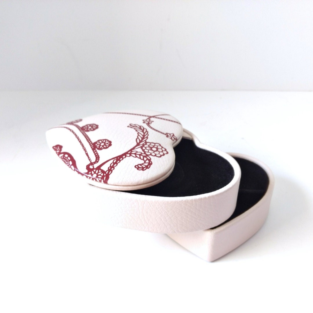 Pandora Heart Box, Genuine Leather, Travel Jewelry Case, 2 Tier Swing ...
