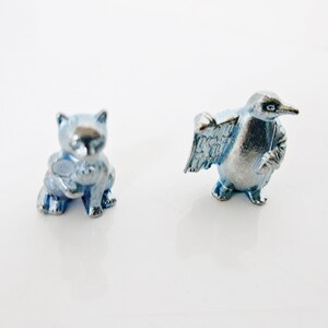 Monopoly Game Pieces, Crooked Cash Pewter, Six Metal Tokens, T-rex W a ...