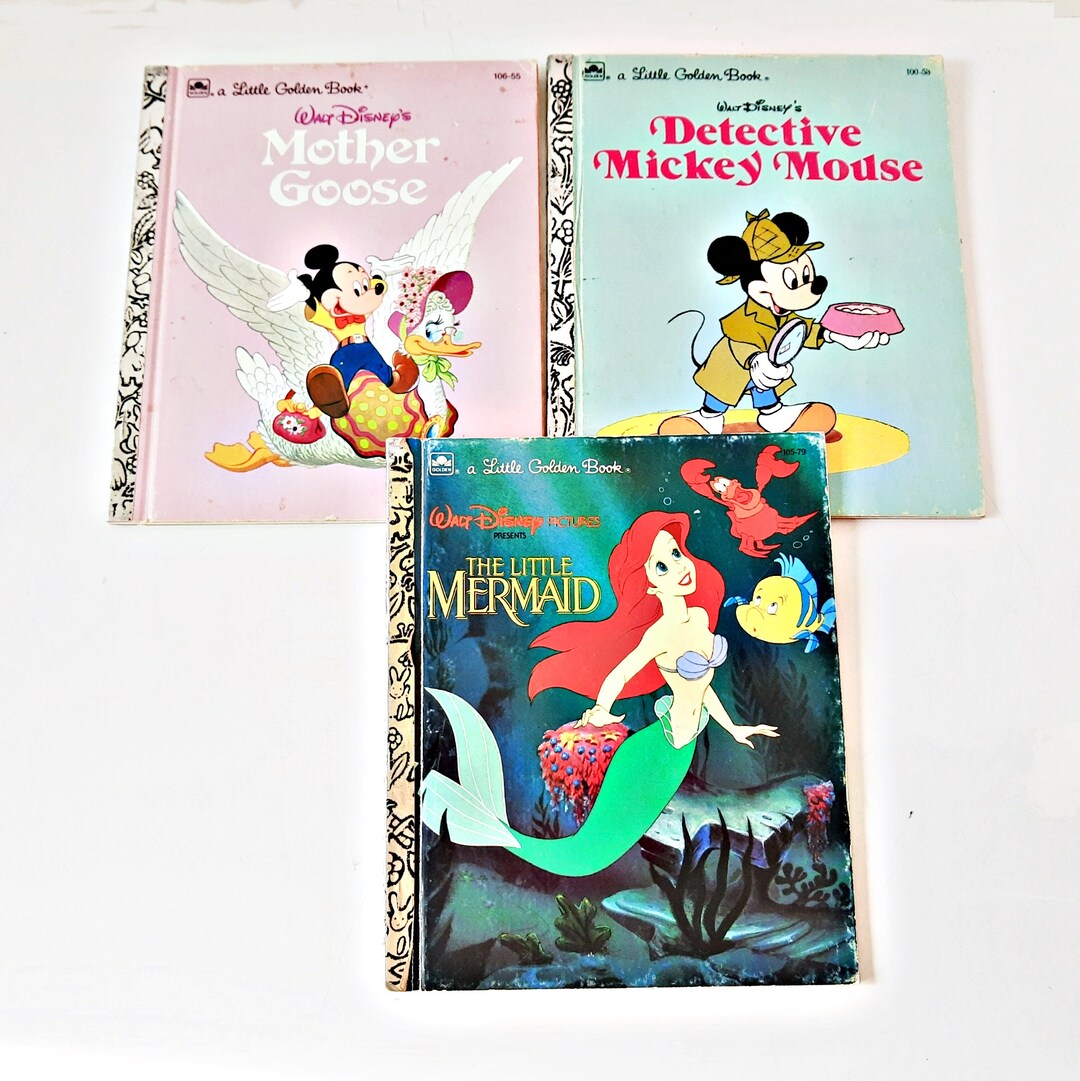Walt Disney Books, A Little Golden Book, Three Children's Hardcover ...
