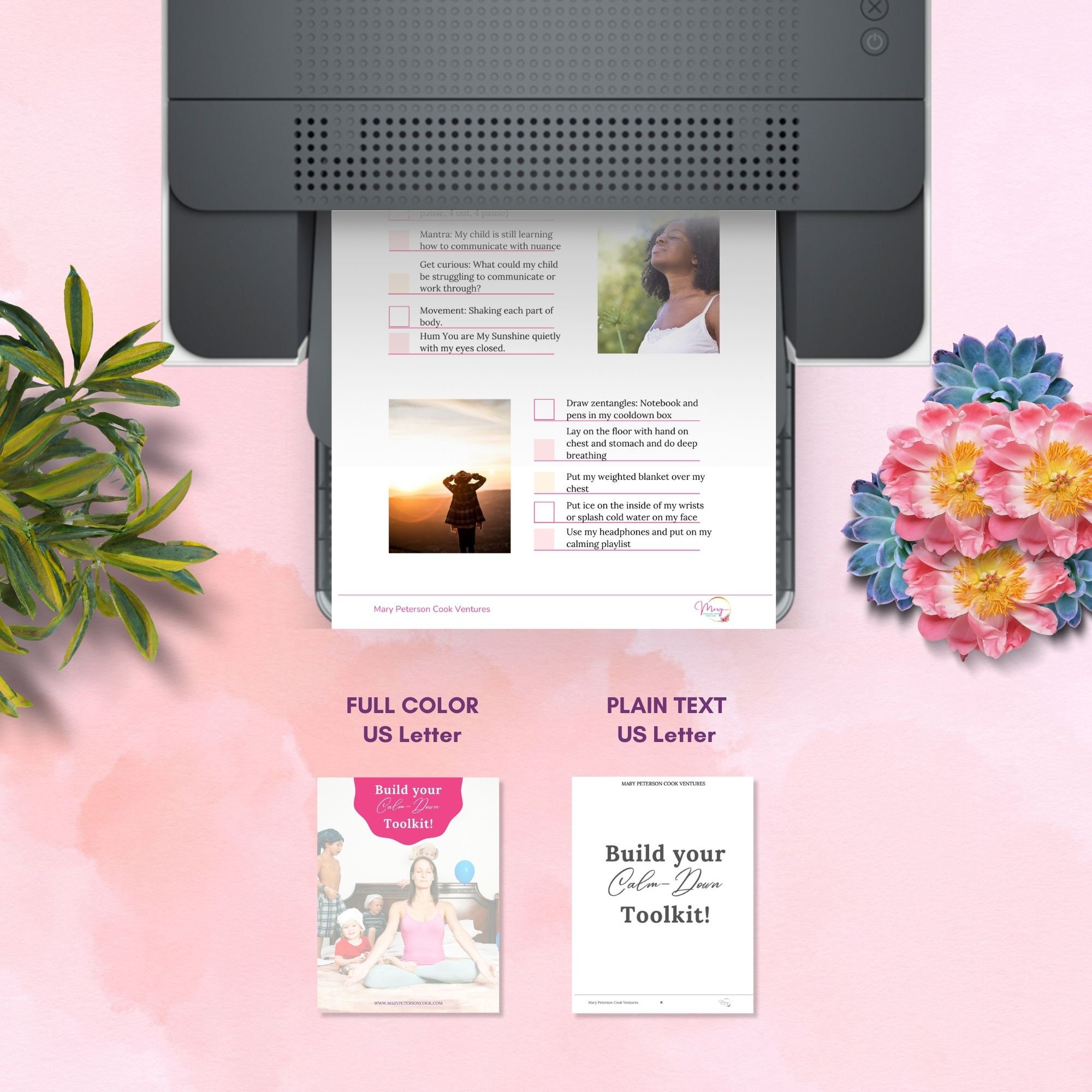 Calm Down Choices Coping Skills Self Regulation Calming Strategies ...