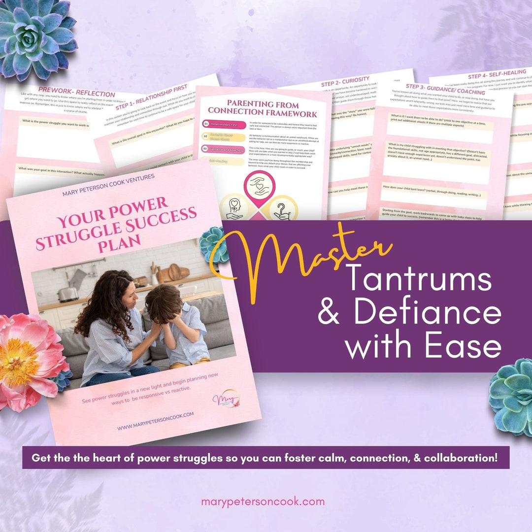 Behavior Plan for Kids | Power Struggle Success Plan | Mindful Parent ...