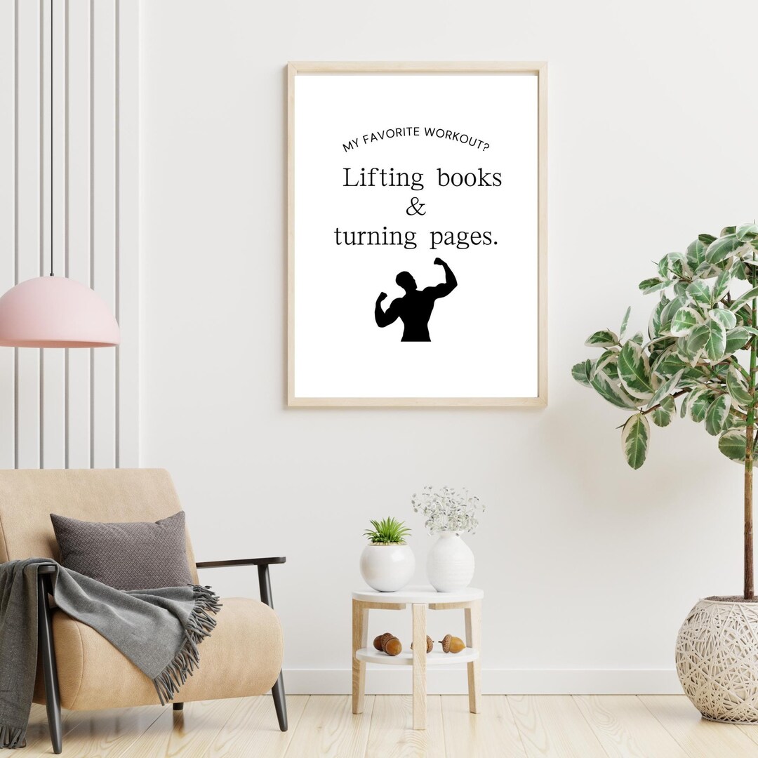 Bookworm-inspired Quotes Wall Art Digital Quote Wall Art Printable Wall ...