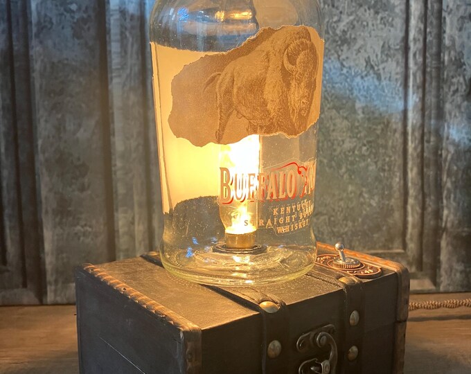 Buffalo Trace Lamp / Bourbon Bottle Lamp / Bourbon Lamp - Etsy