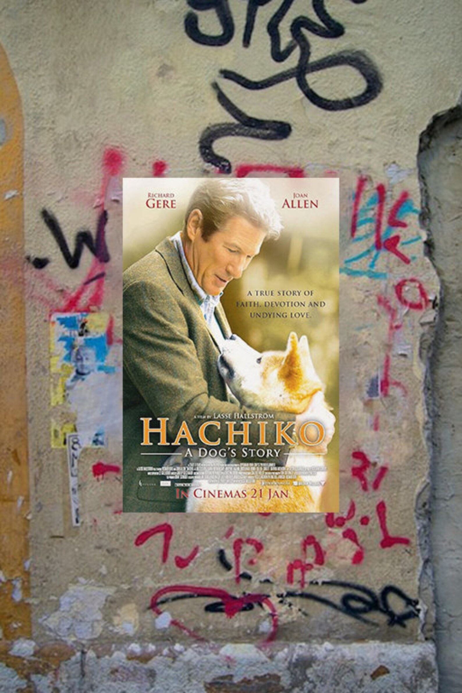Hachiko Richard Gere Premium Gloss Poster Film Memorabilia Dog Lovers ...