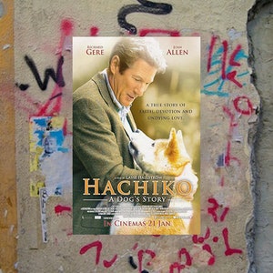 Hachiko Richard Gere Premium Gloss Poster Film Memorabilia Dog Lovers ...