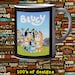 Bluey 11oz Mug Featuring Bluey and Bingo TV Show Memorabilia Kids Gift ...