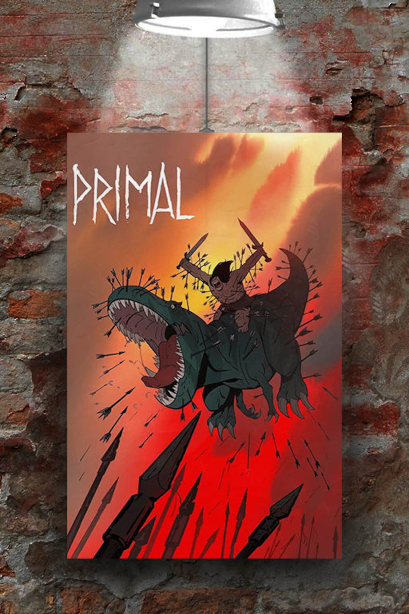 Primal Genndy Tartakovsky TV Show Poster Gloss Finish Wall Art Home ...