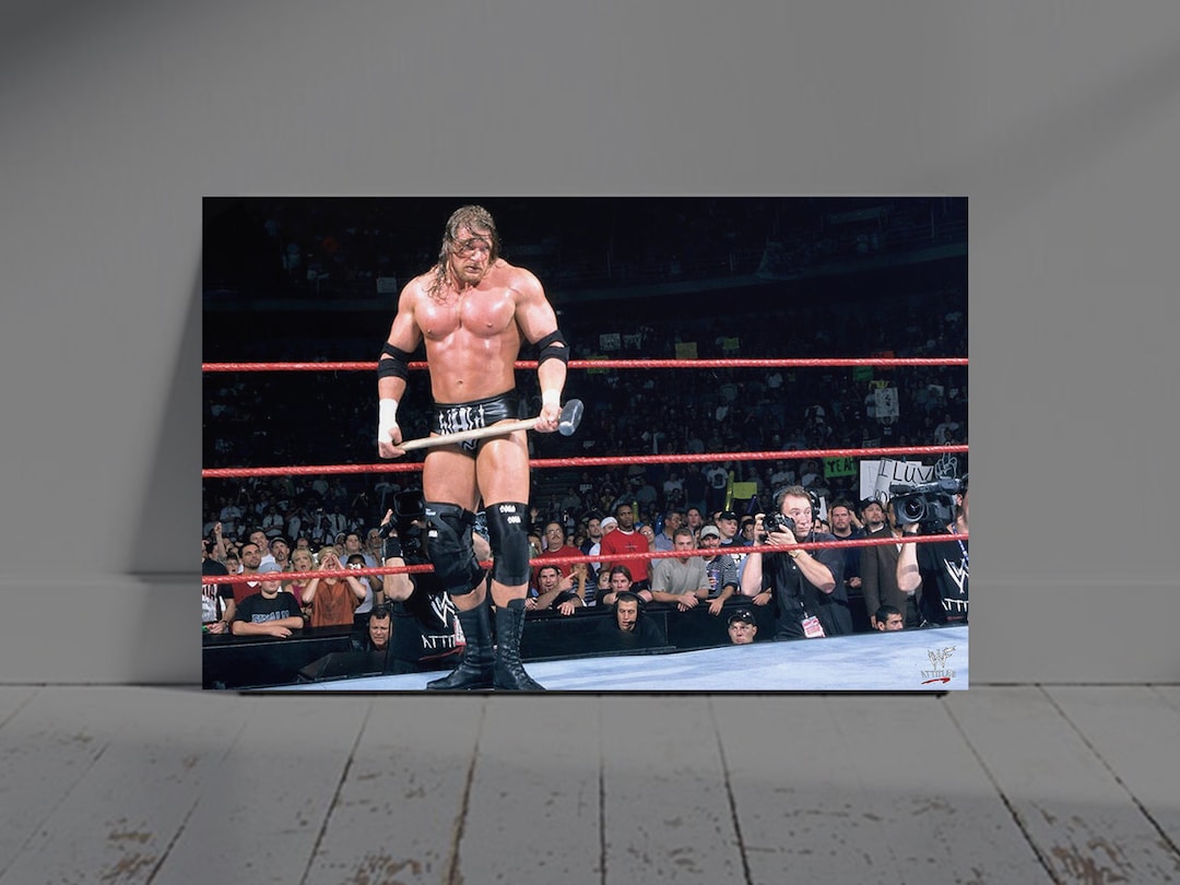 Wwe Attitude Era Triple H Cerebral Assassin Gloss Poster Vintage ...