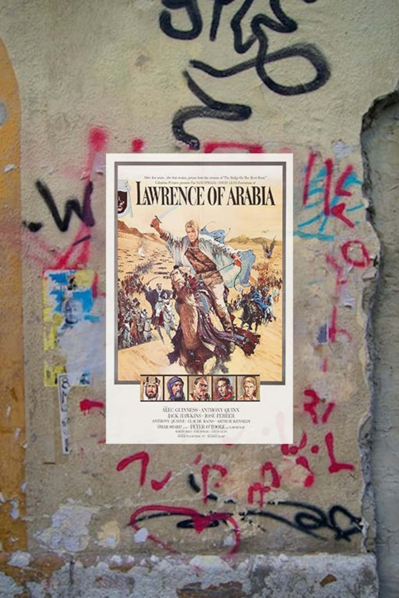 Lawrence of Arabia Peter O'toole Poster Print Film Memorabilia Classic ...