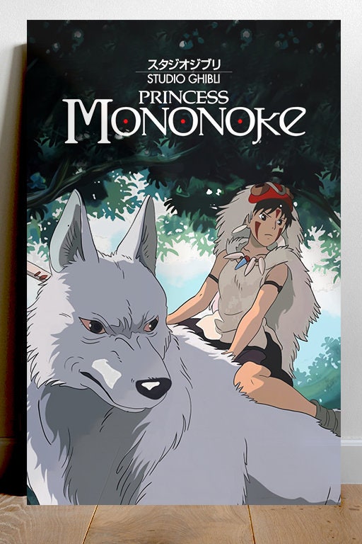 Princess Mononoke Gloss Poster Studio Ghibli Film Fan Gift Anime Wall ...