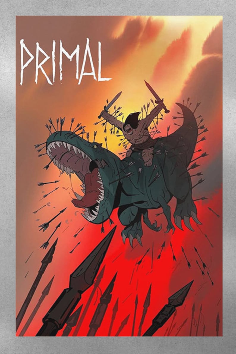 Primal Genndy Tartakovsky TV Show Poster Gloss Finish Wall Art Home ...