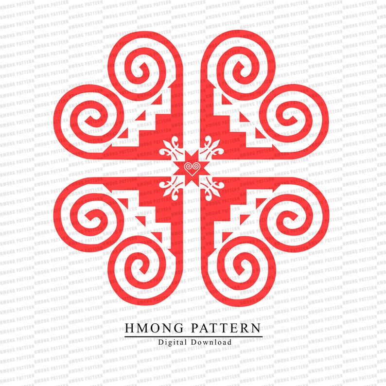 Hmong Pattern Design: Digital PNG Files for DIY Crafts - Etsy