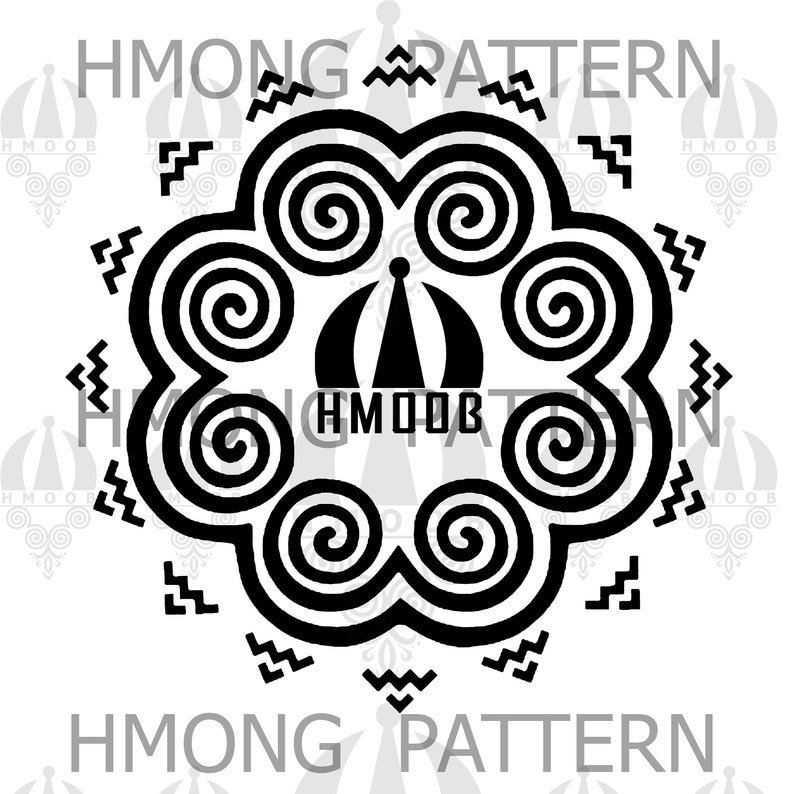 Hmong Pattern Design: Ethnic Cut File (PNG, JPEG, SVG) Digital Download ...