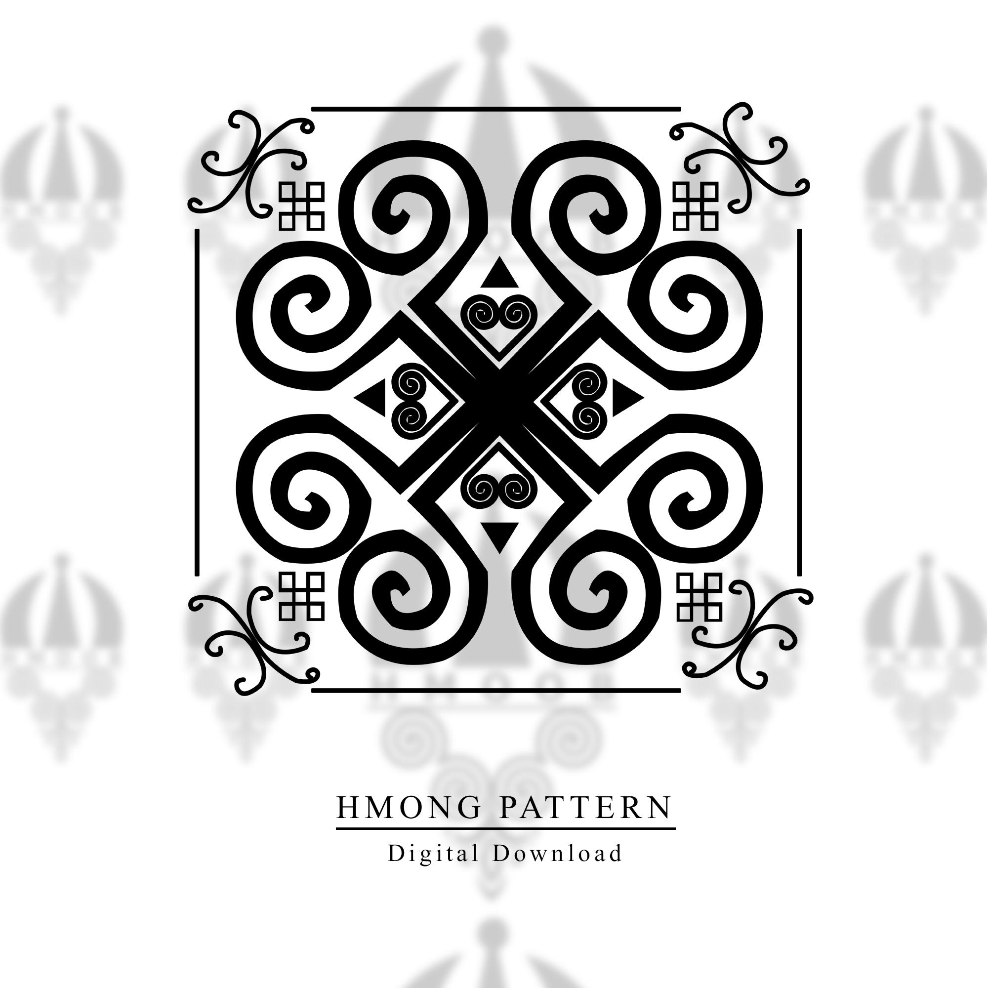 Hmong Design: Digital Pattern Files (PNG, JPG, PDF) for Commercial Use ...