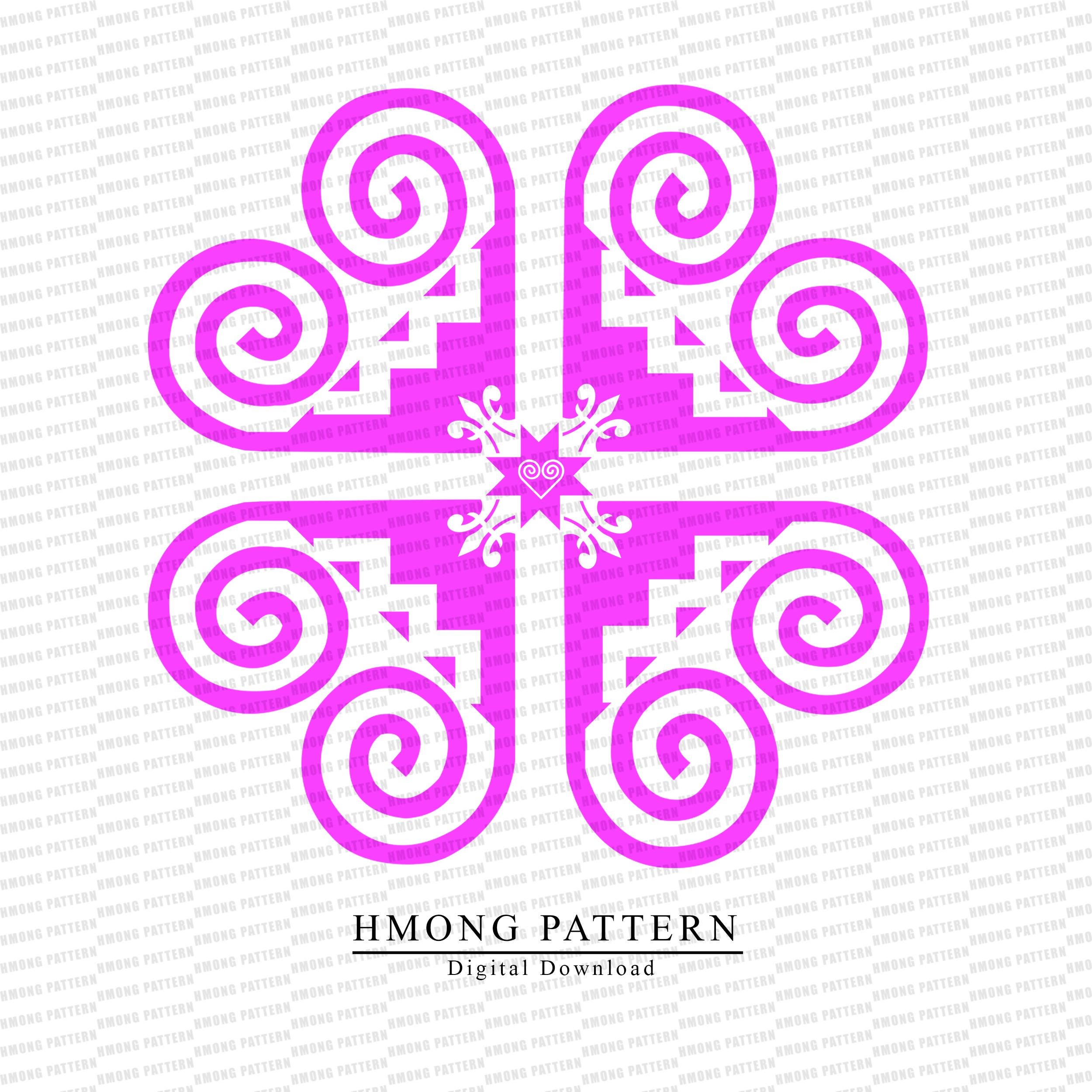Hmong Pattern Design: Digital PNG Files for DIY Crafts - Etsy