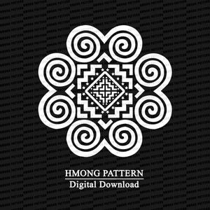 Hmong Pattern Digital PNG Files: DIY Crafts, Car Decals (commercial Use ...