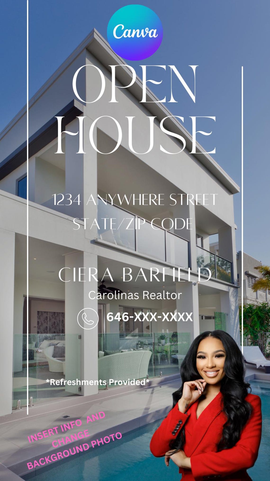 Open House Flyer Digital Download Video Real Estate Marketing 2025 IG ...