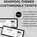 Movie Ticket for Deadpool and Wolverine Printable & Customizable - Etsy