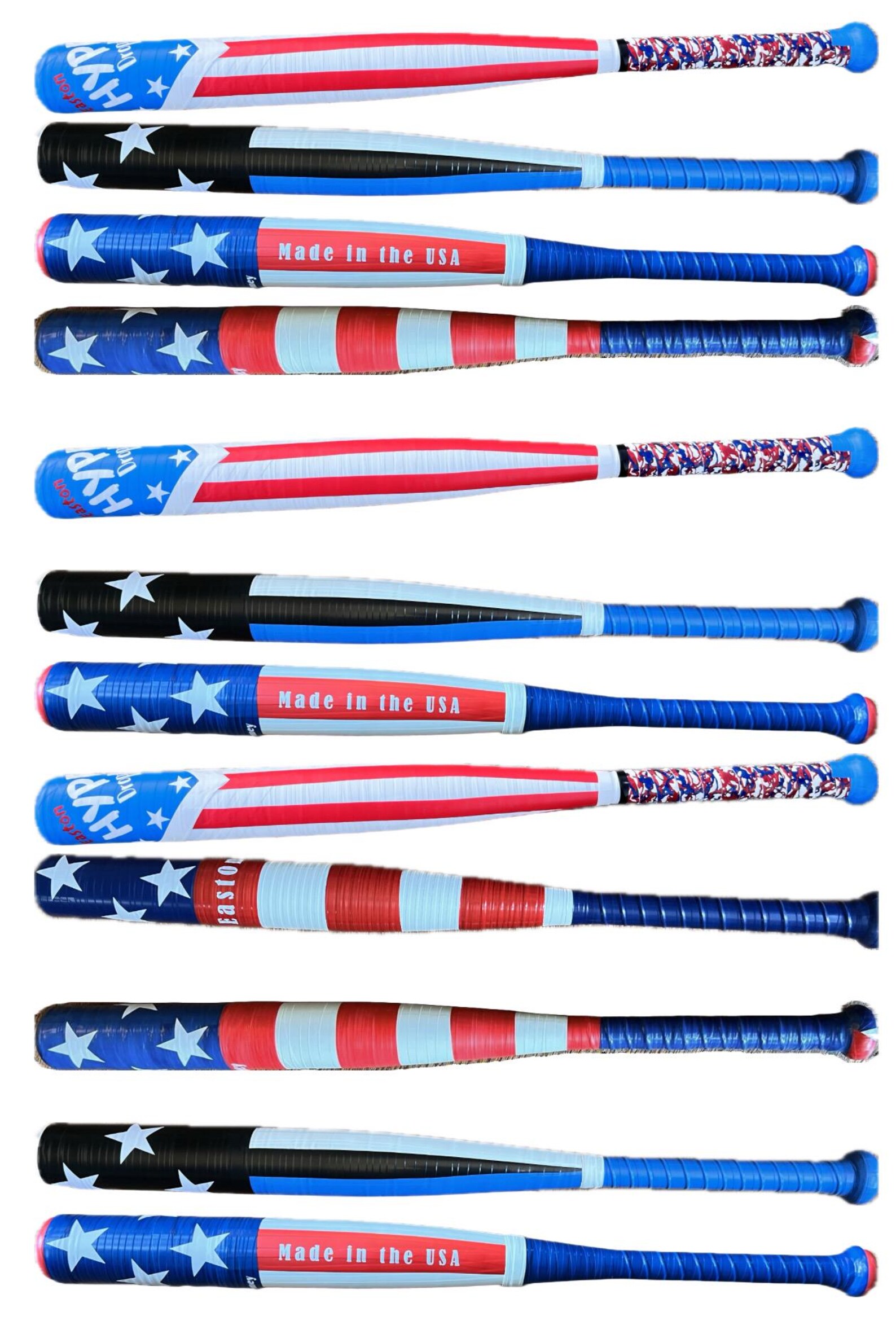 FLAG Bat - Custom Designed Plastic FLAG Baseball, Thin or Blitz Ball ...