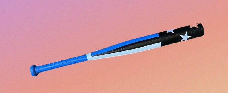 FLAG Bat - Custom Designed Plastic FLAG Baseball, Thin or Blitz Ball ...