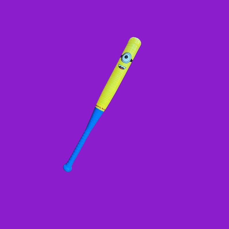 Minion Bat Custom Plastic Bat Minion Baseball, Thin or Blitz Ball Bats ...