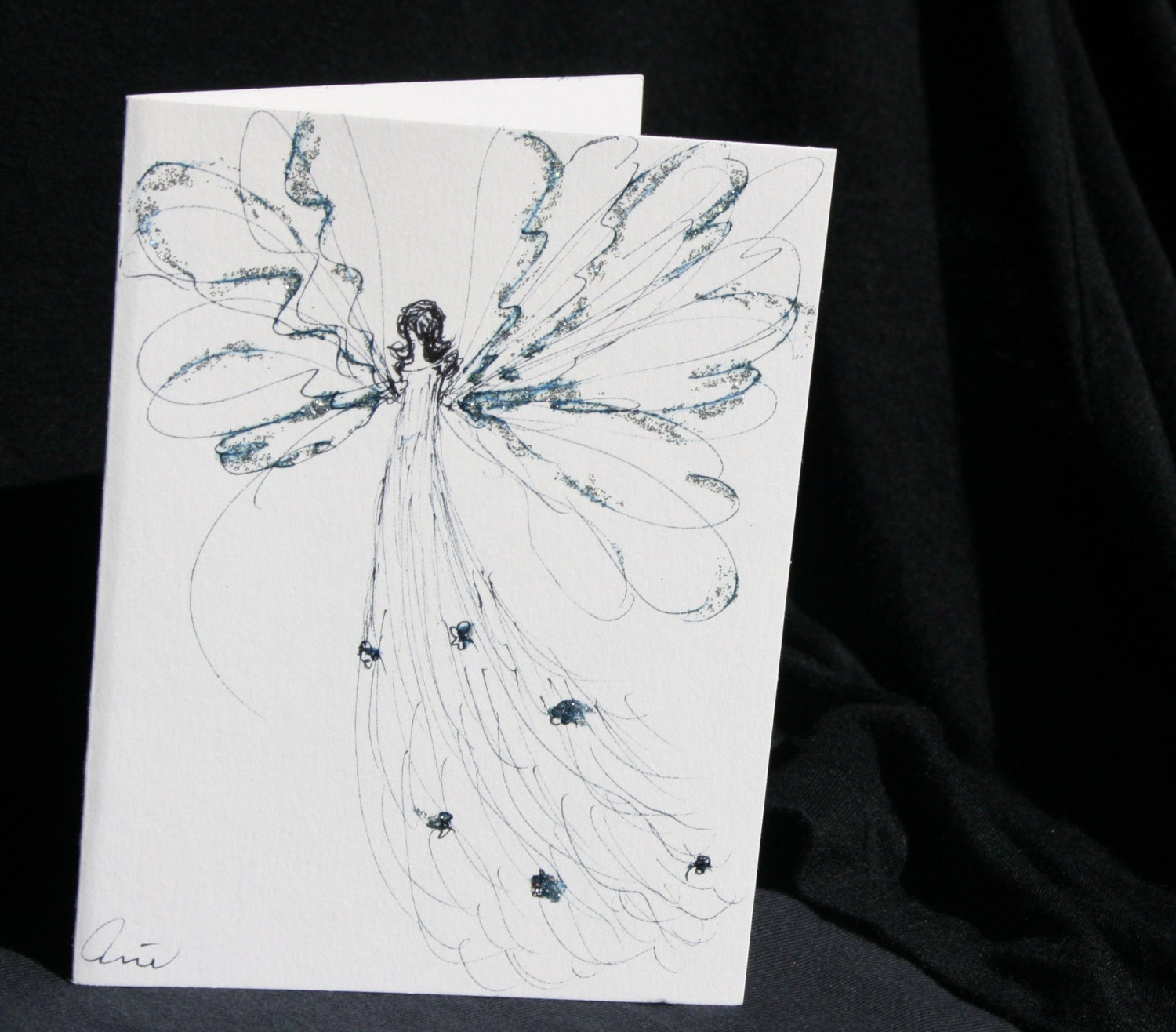 Set of 4 Angel Greeting Cards - Etsy