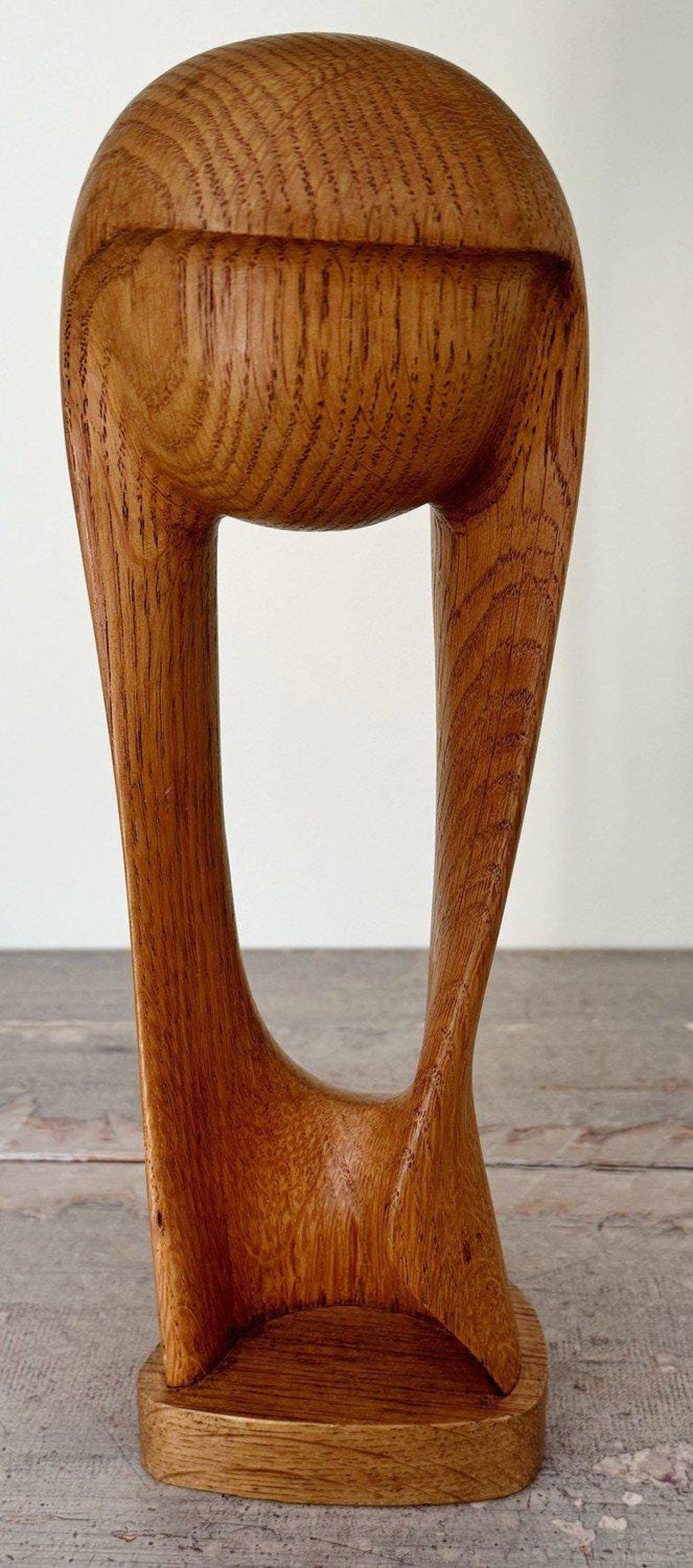 Midcentury Danish Modern Teak Abstract Sculpture Simon Randers Denmark ...