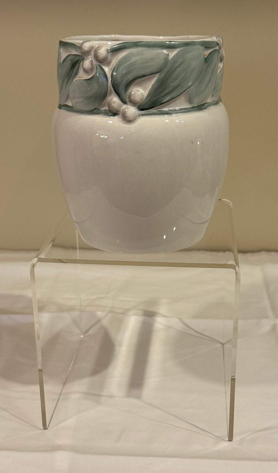 Rorstrand Art Noveau Alf Wallander Vase With Garland of Leafs and ...