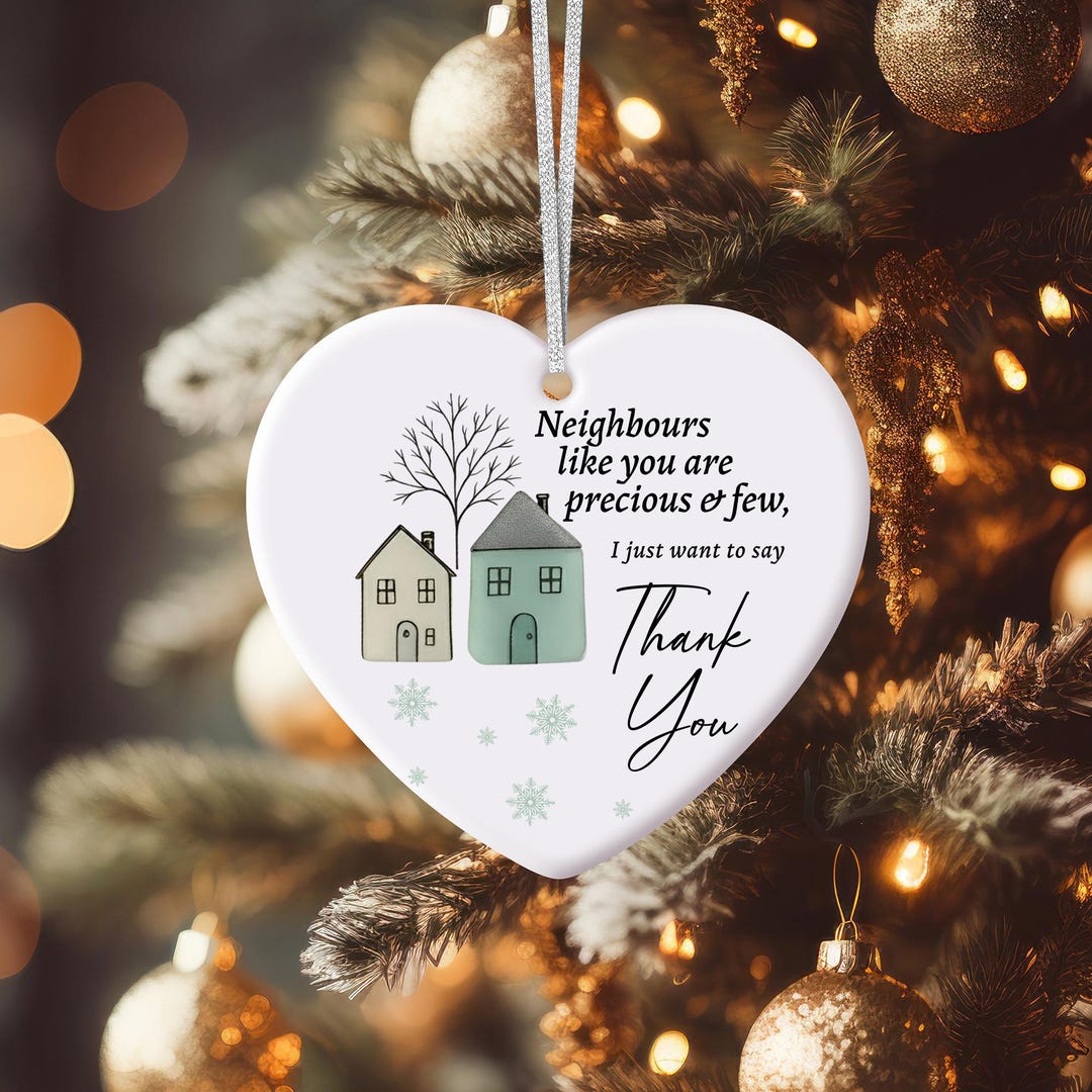 Neighbor Thank You Ornament, Thoughtful Christmas Gift for Neighbor ...