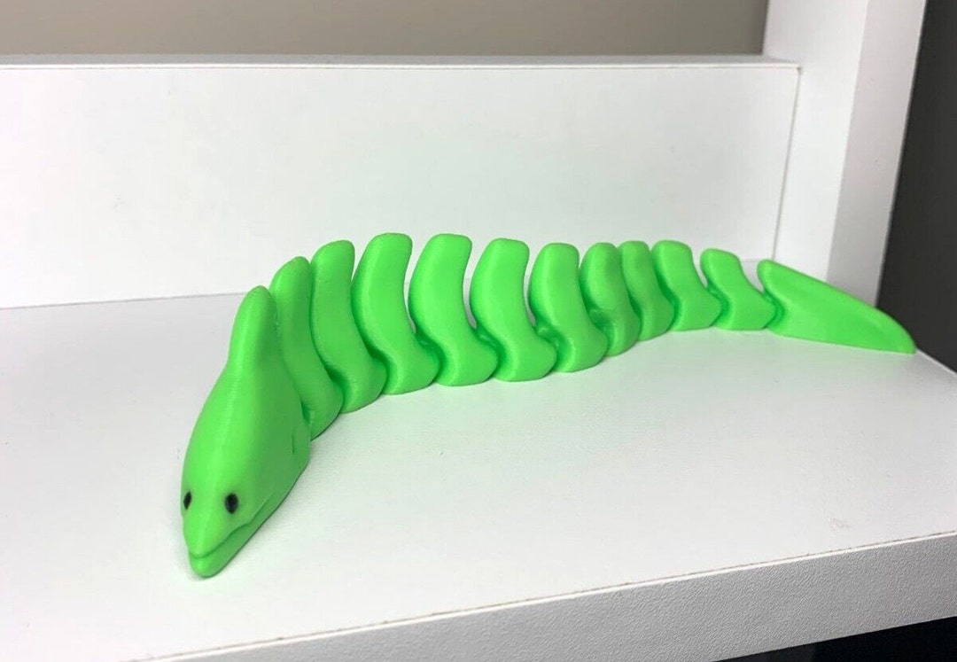 Moray Eel Flexi Articulated Figure Toy 3D Printed Handmade Novelty ...