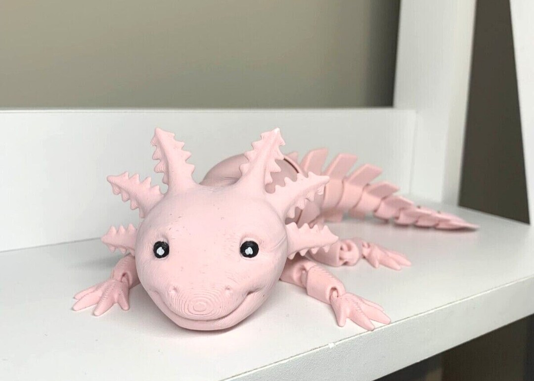 Axolotl Flexi Articulated Figure Toy 3D Printed Handmade Novelty ...