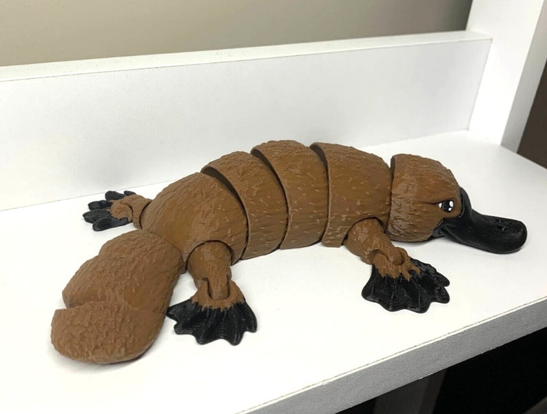 Platypus Flexi Articulated Figure Toy 3D Printed Handmade Novelty ...