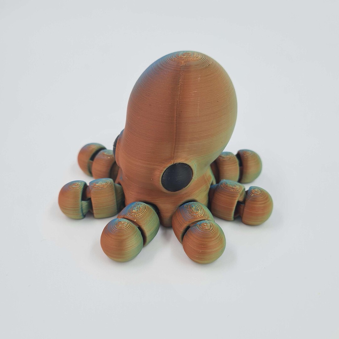 Octopus Flexi Articulated Figure - Sea Animal Toy - Kids Sensory Toy ...
