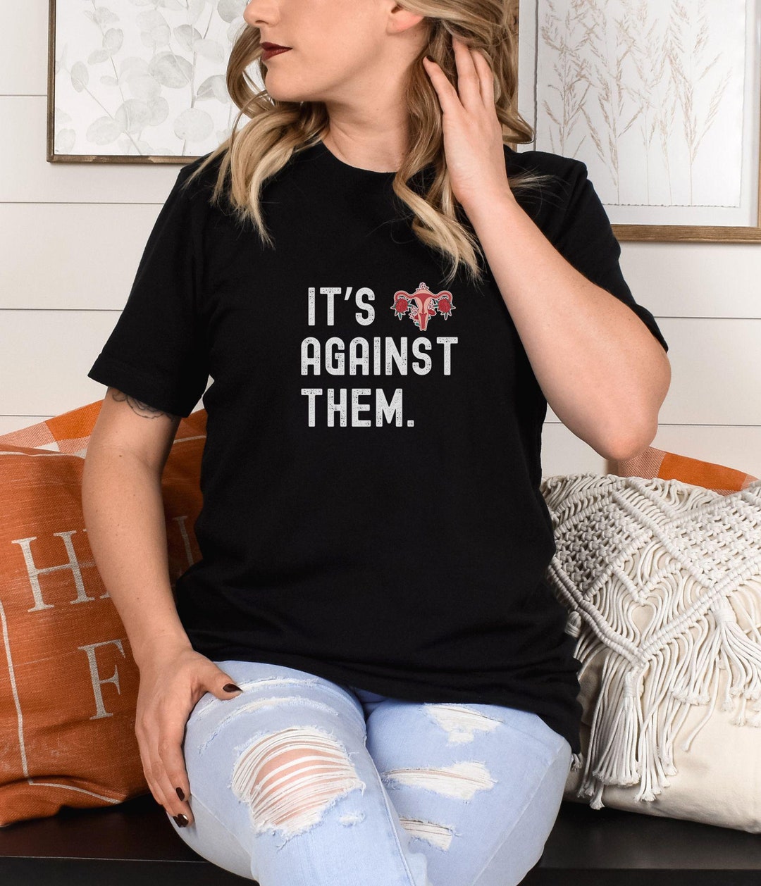 Reproductive Rights Shirt Equal Rights Feminist Tee Shirt No Uterus No ...