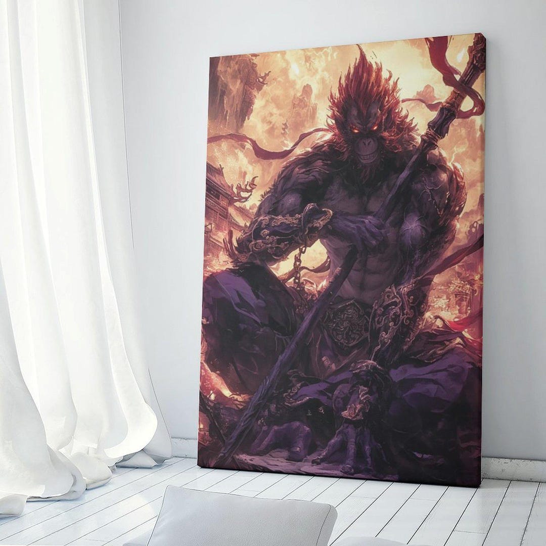 Black Myth Wukong Game Poster Canvas Paintings Oil Painting Home Decor ...