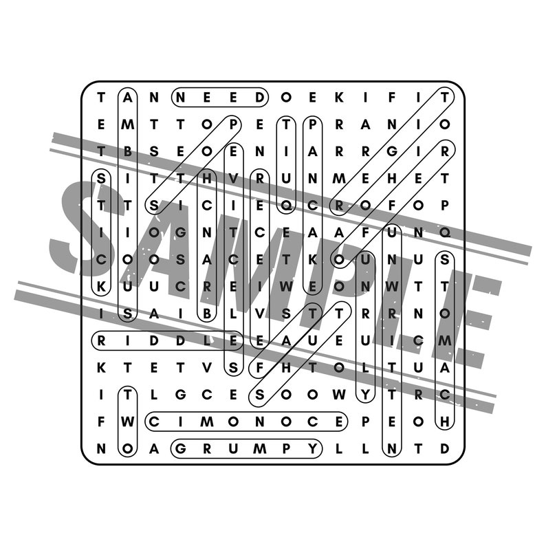 Simple Random Word Search Puzzle Series 2 by Relaxingfungame - Etsy