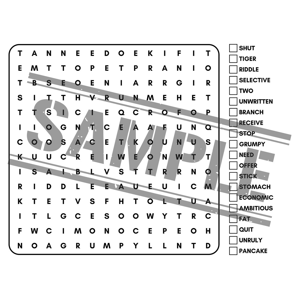 Simple Random Word Search Puzzle Series 2 by Relaxingfungame - Etsy