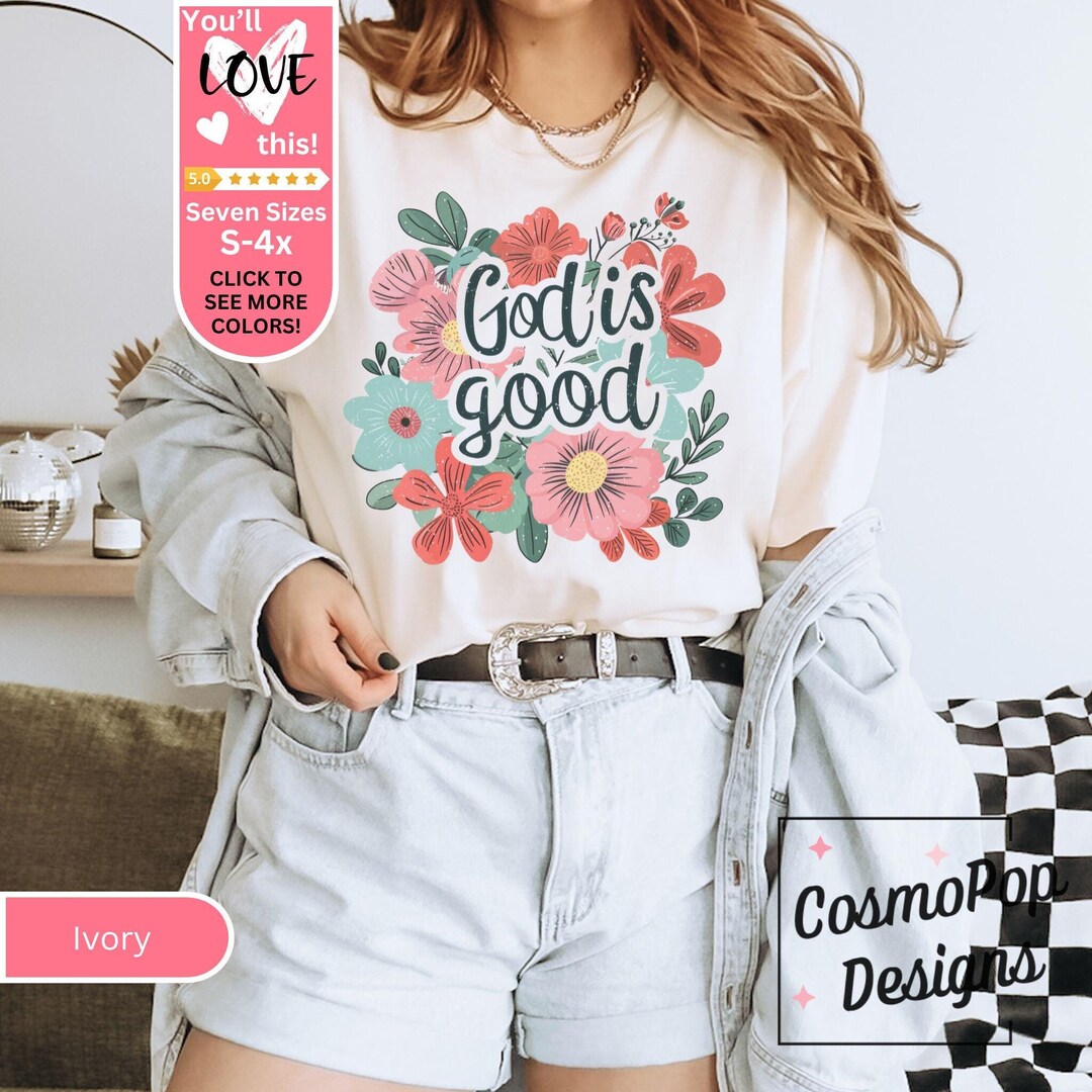 God is Good Shirt, Womans Christian Religious Shirt, Church Group Shirt ...