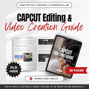 Ultimate Guide to Capcut Editing Ebook MRR PLR Master Resell Rights DFY ...