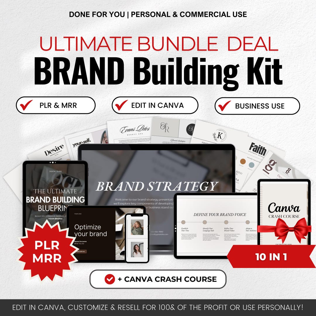 Building Personal Brand Template Kit, Branding Bundle DFY Brand ...